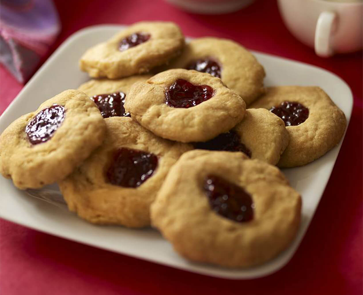 Jam Thumb Biscuits | PURE VIA
