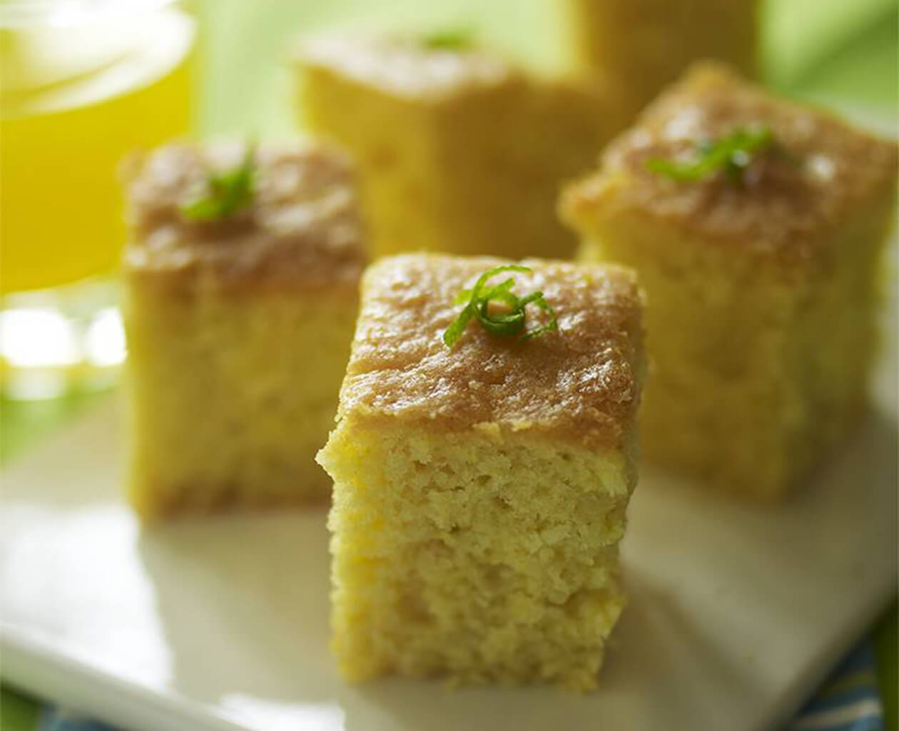 Lime and Coconut Tray Bake Cake | PURE VIA